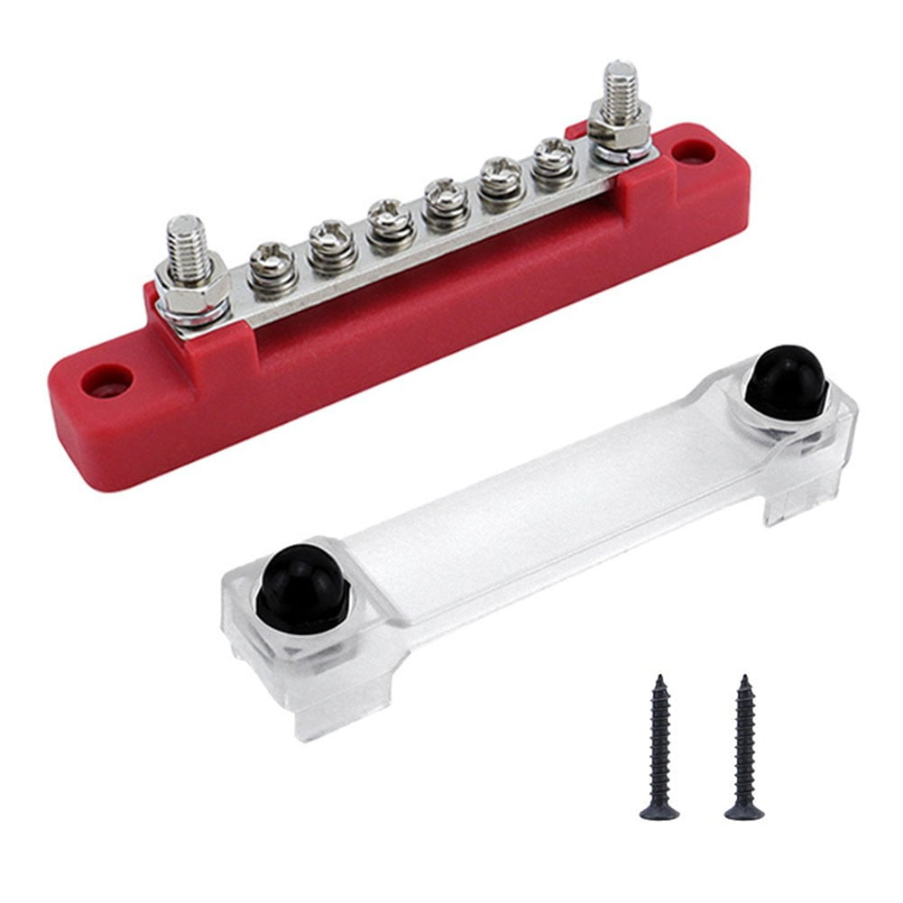 CENL 2Pcs 12V‑48V 150A Power Distribution Block 6 Studs M6 Battery Bus ...