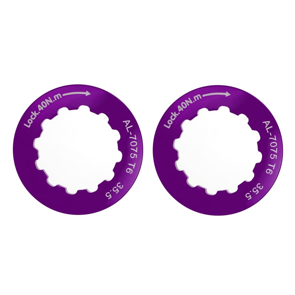 CENL 2pcs Bike Flywheel Ring Covers 7075 Aluminium Alloy Locknut For ...