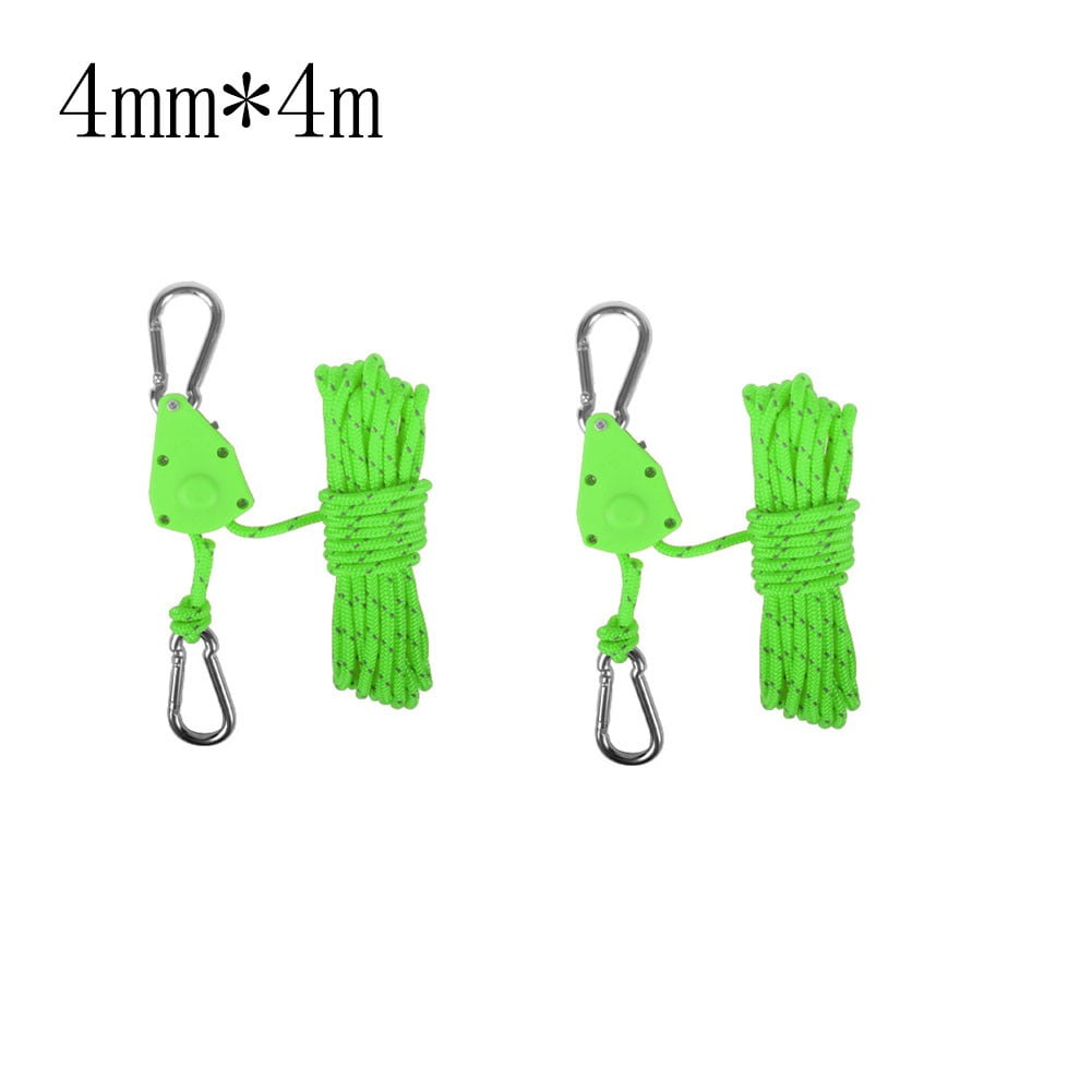 CENL 2pcs outdoor pulley adjuster tent holder reflective rope outdoor ...