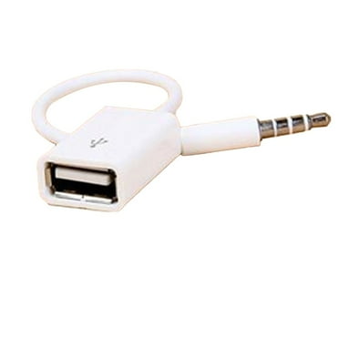 3.5mm Male Audio AUX Jack to USB 2.0 Type A Female Converter U.K ...