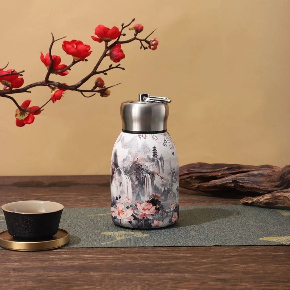 CENL 300ML Mini Insulated Water Bottle Coffee Vacuum Flasks Stainless ...