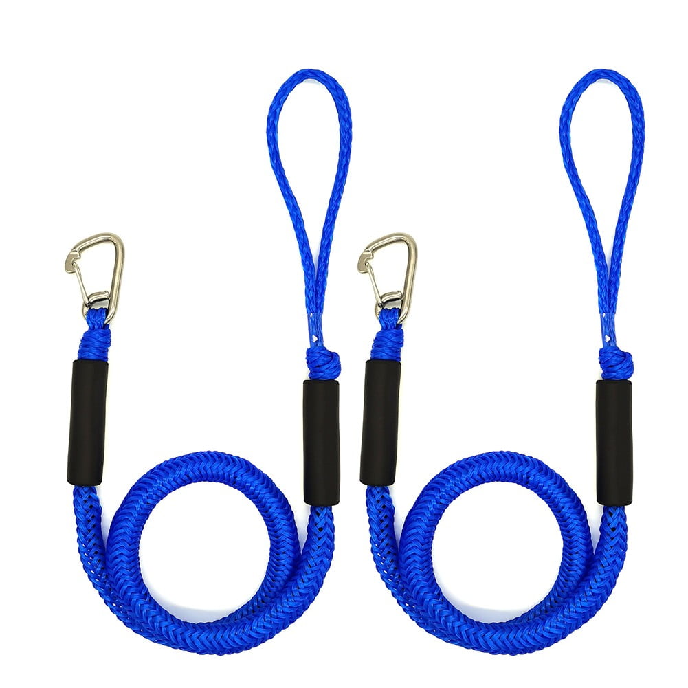 CENL 4-5.5ft 2PCS Bungee Dock Line Mooring Rope Cords For Kayaks Boats ...