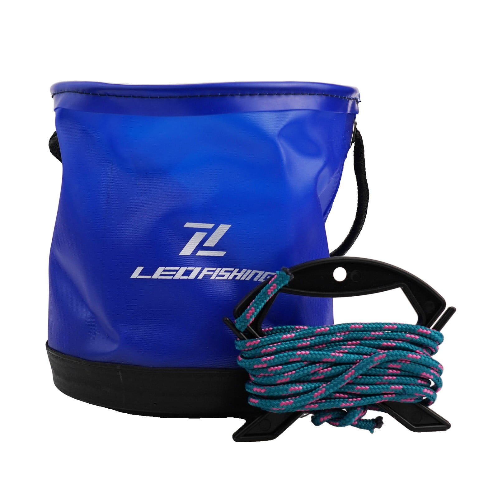 CENL 4.5L EVA Round Bucket Fishing Rope Pulling Bucket Portable Small ...