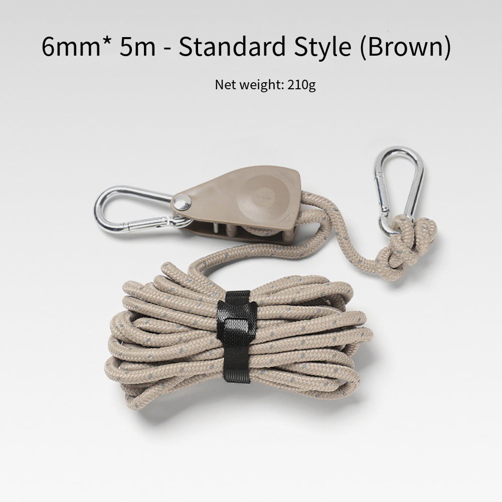 CENL 4/6mm Reflective Guyline Rope - 2/4/5m Heavy Duty Tent Cord with ...