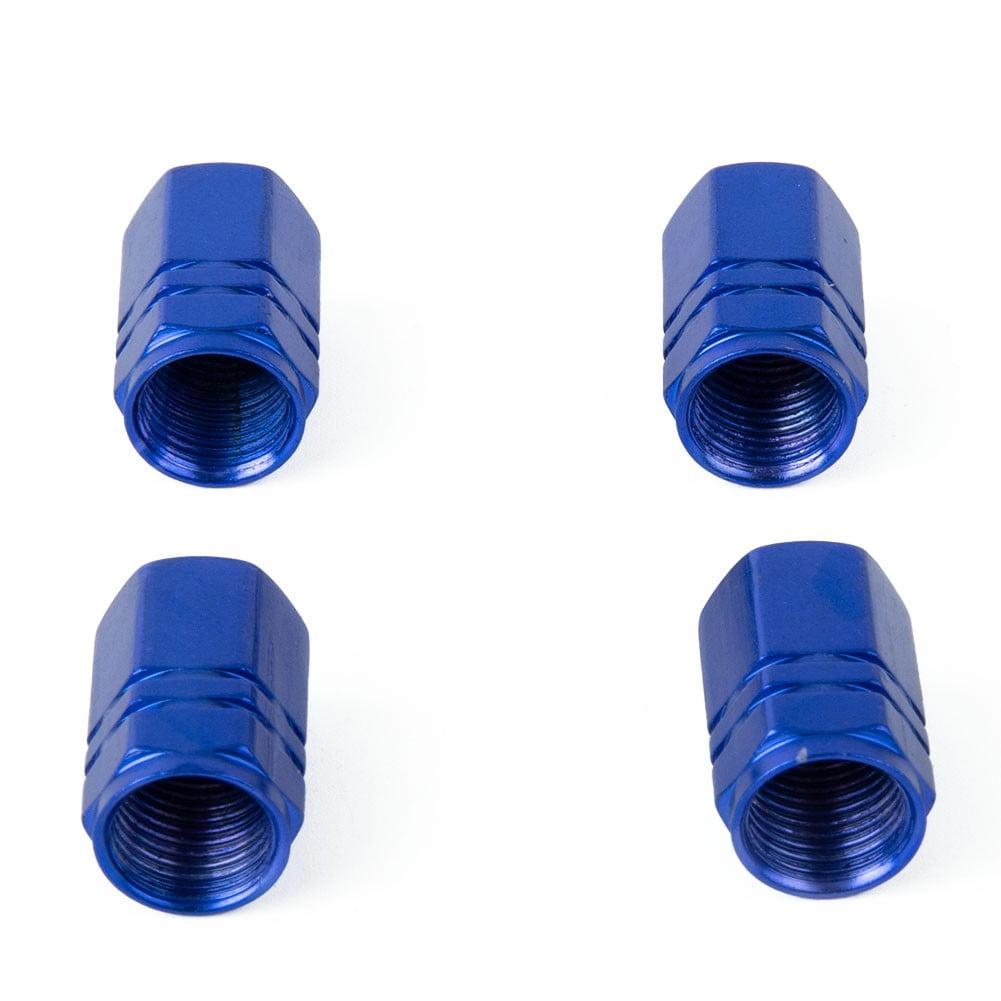 CENL 4Pcs Car Tire Valve Stems Cap Knurling Style Tire Valve Cap ...