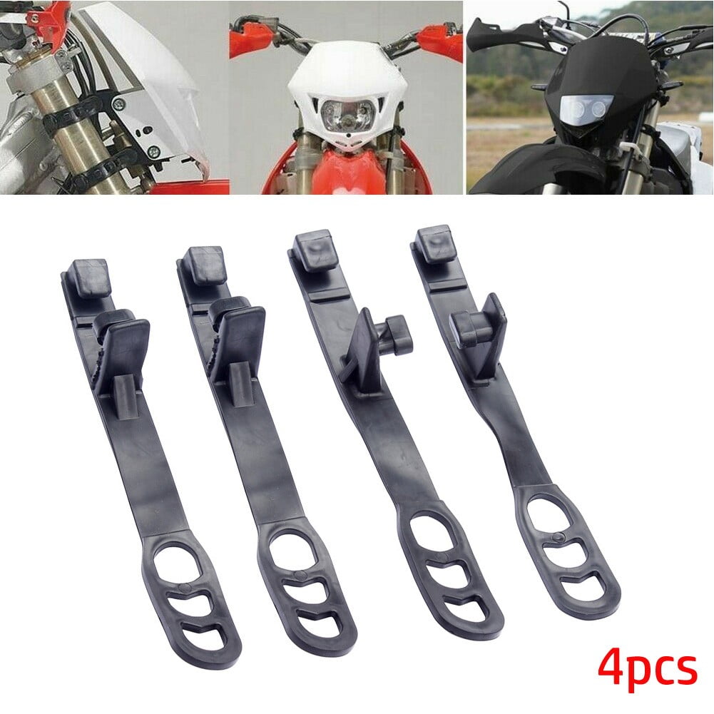 CENL 4x Motorcycle Headlight Rubber Straps Universal For Off-road Dual ...