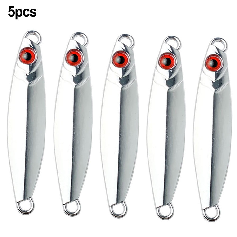 CENL 5pcs Fishing Sequins Long Casting Sea Sequin Mackerel Bass Cod ...