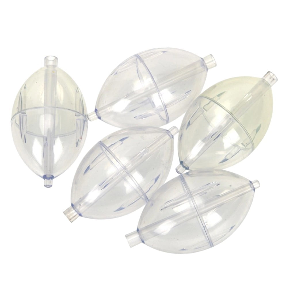 CENL 5pcs Transparen Cast For In-Line Bubble Float Fishing Hollow Balls ...