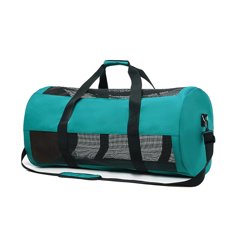 CENL 60L Scuba Diving Mesh Bag Gym Bag Quick-Dry Duffle Bag Gear Tote ...