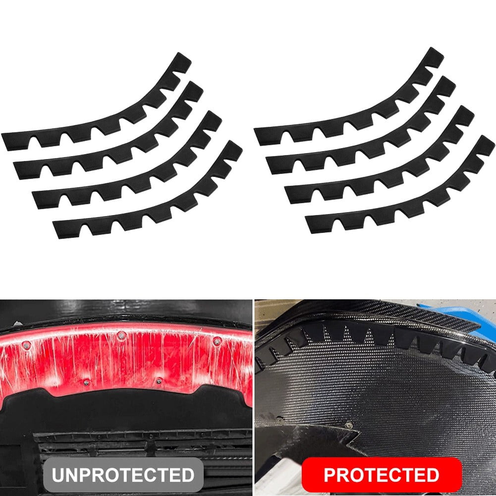 CENL 8PCS Uni Versal Car Bumper Guard Anti-Scratch Kit Scrape Protector ...