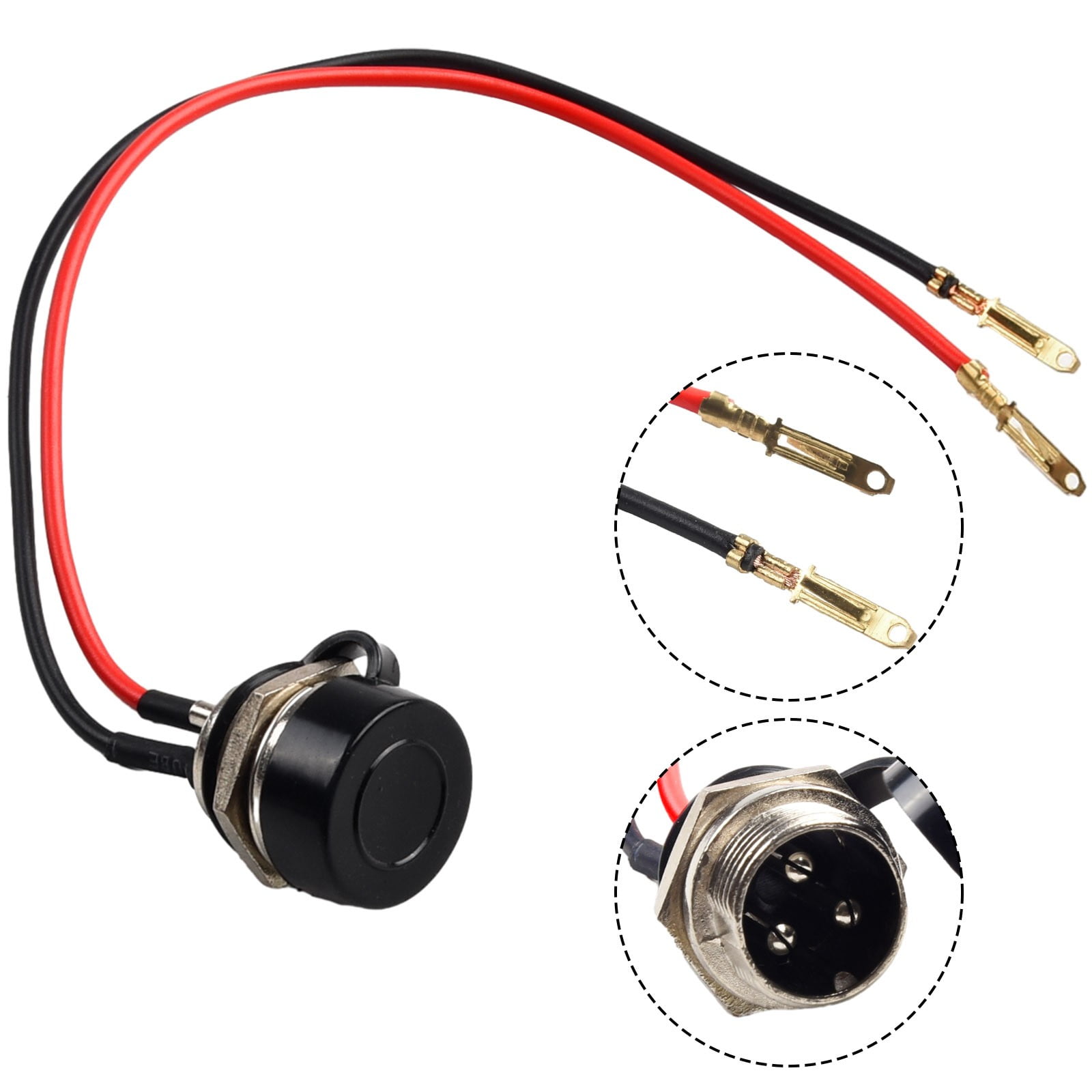 CENL Battery Charger Port 3 Pin Inline Connector Jack Socket Electric ...