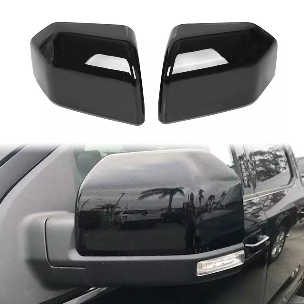CENL Chrome / Bright Black 1 pair Side Mirror Covers Cap for Ford for ...