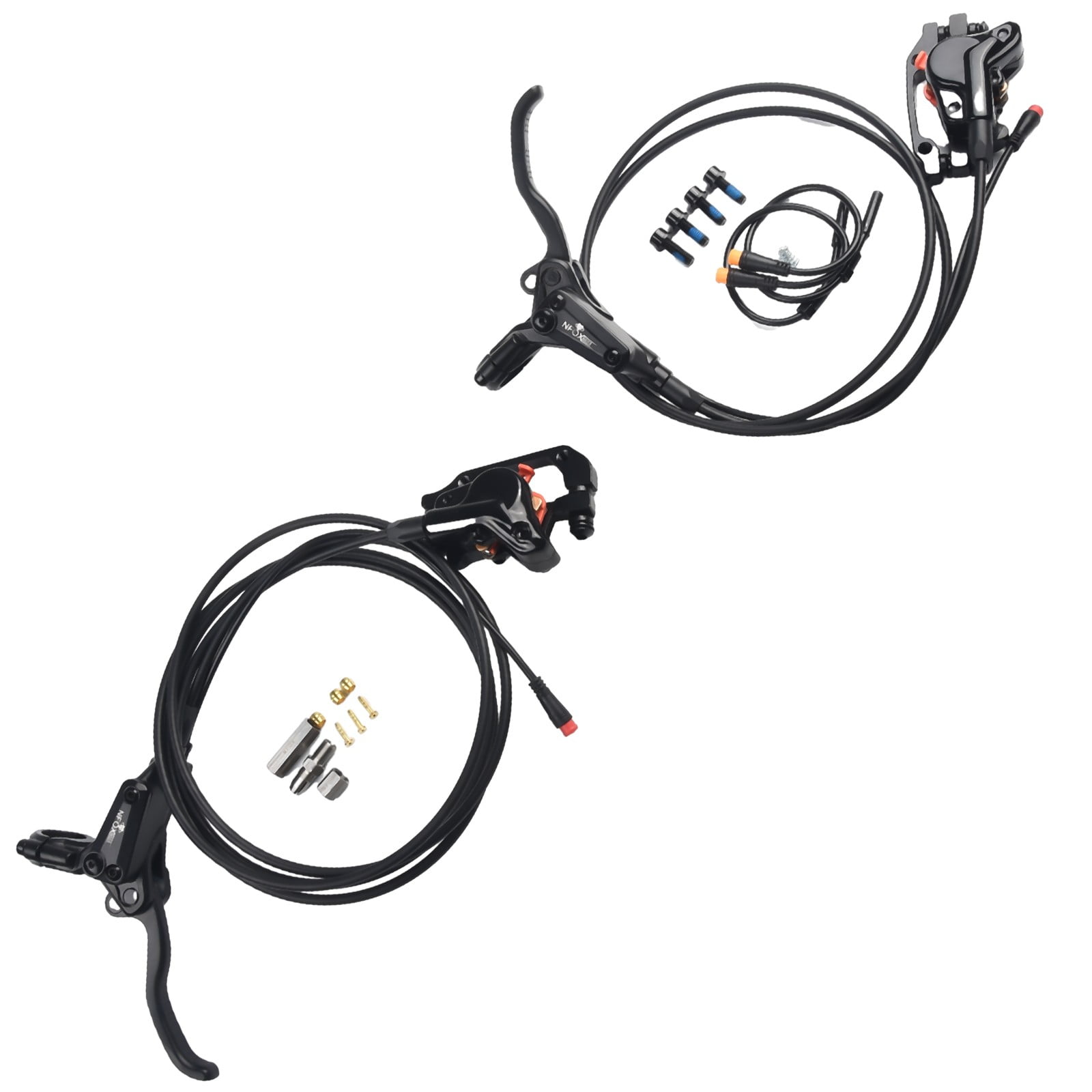 CENL E-Bike Hydraulic Disc Brake RisunMotor Front Rear Twin Disk Dual ...