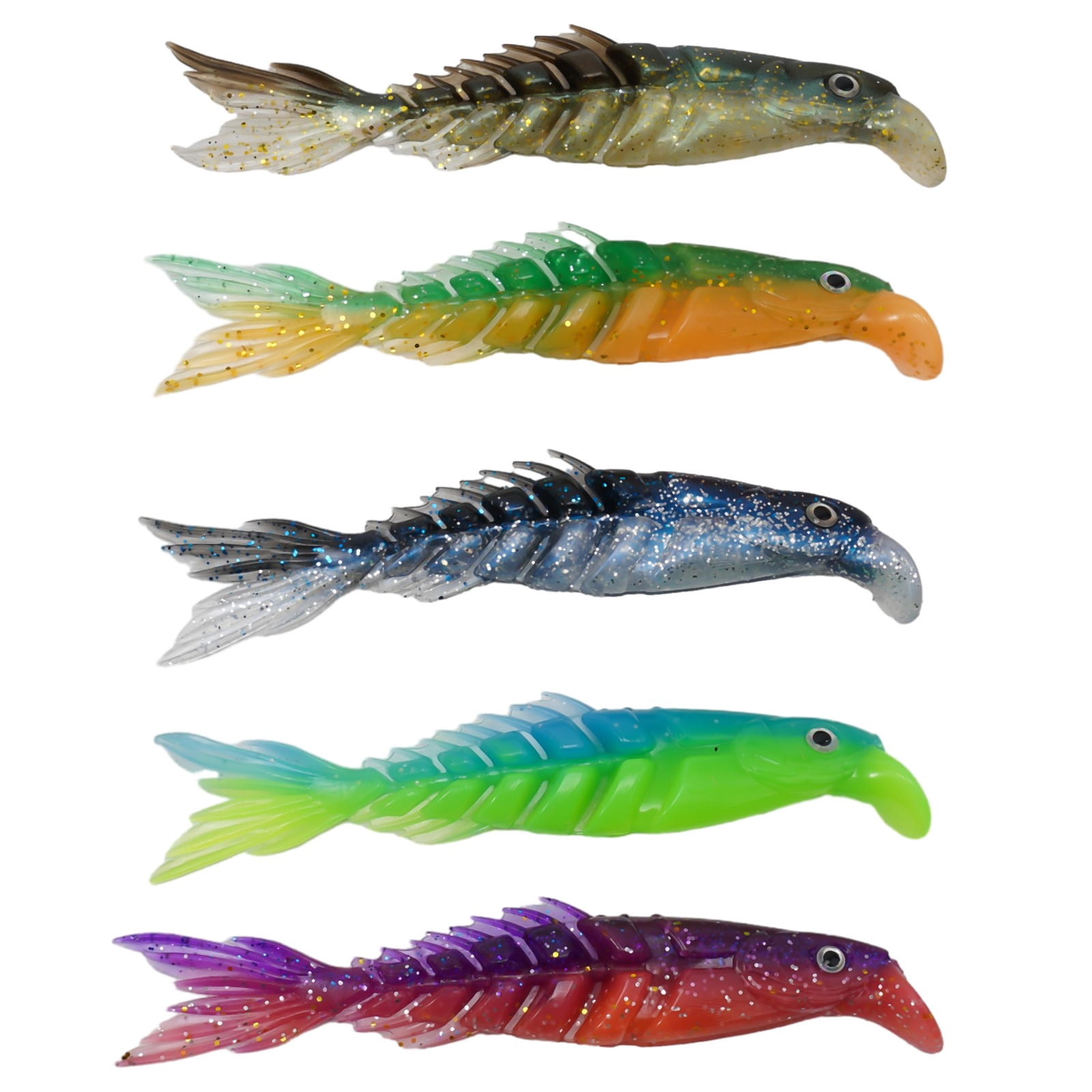 CENL Environmentally Friendly Soft Fishing Lures Multi-Section Paddle ...
