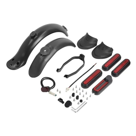 CENL Front Rear Mudguard kit with Bracket Taillight Fishtail for Xiaomi ...