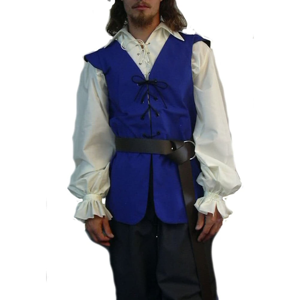 CENL Gothic Men Pirate Renaissance Waistcoat Vintage Bandage Medieval ...