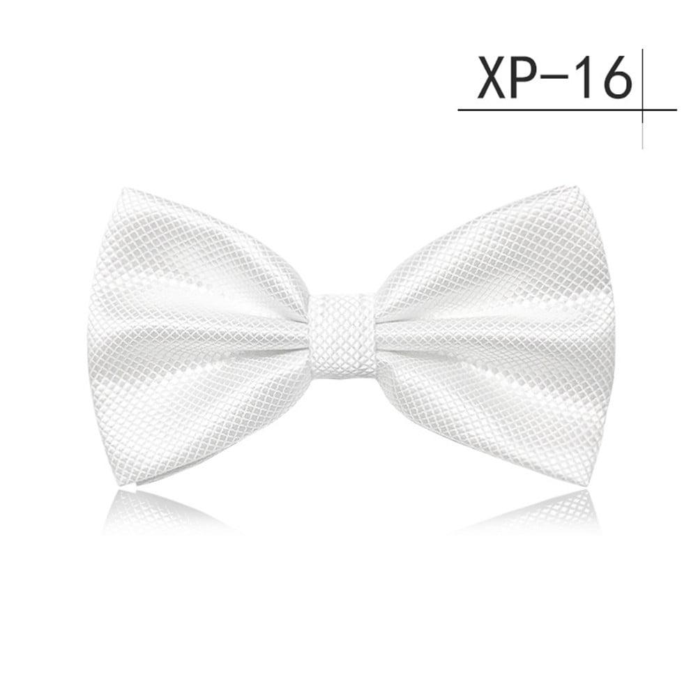 CENL Men Women Big Bow Tie Pre Tie Wedding Party Business Solid Color Bowtie Formal - Walmart.com