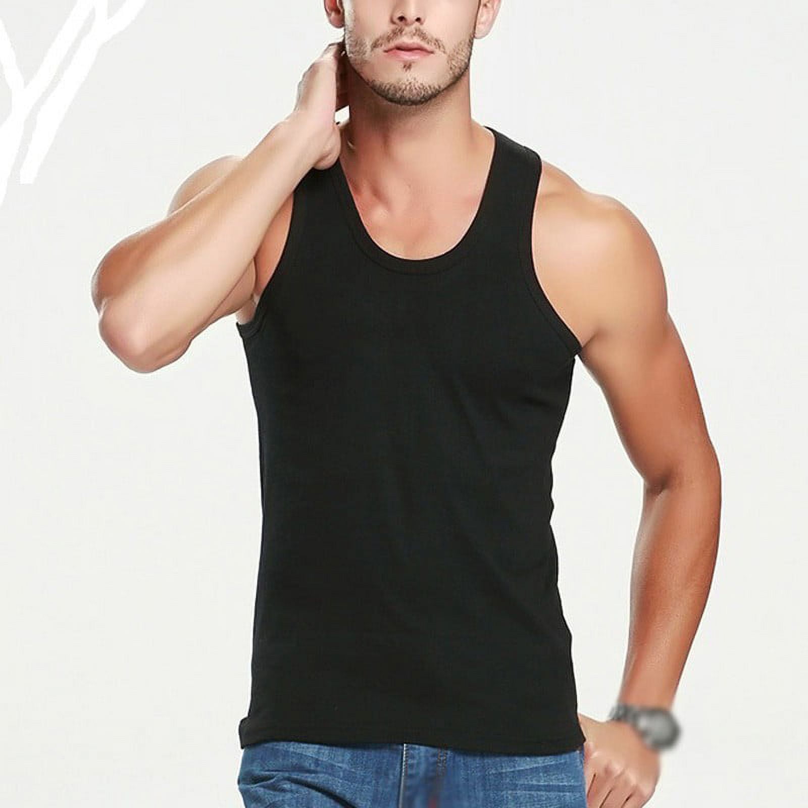 CENL Men's Casual Sport Bodybuilding Tank Top Gym Y-Back Muscle Vest ...