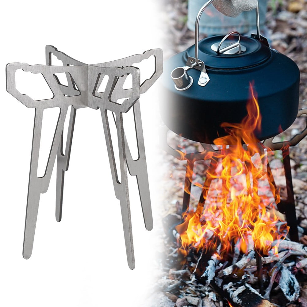 CENL Outdoor Stainless steel Reactor Bracket Cross Stand Picnic Camping ...
