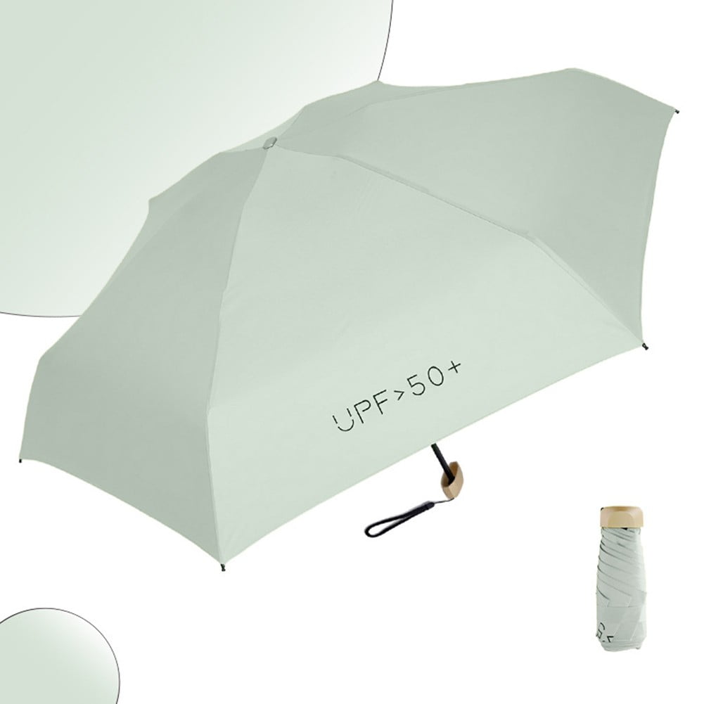 CENL Palm-Size 5-Fold Umbrella - 15cm Compact, 8-Rib Blackout Multiple ...