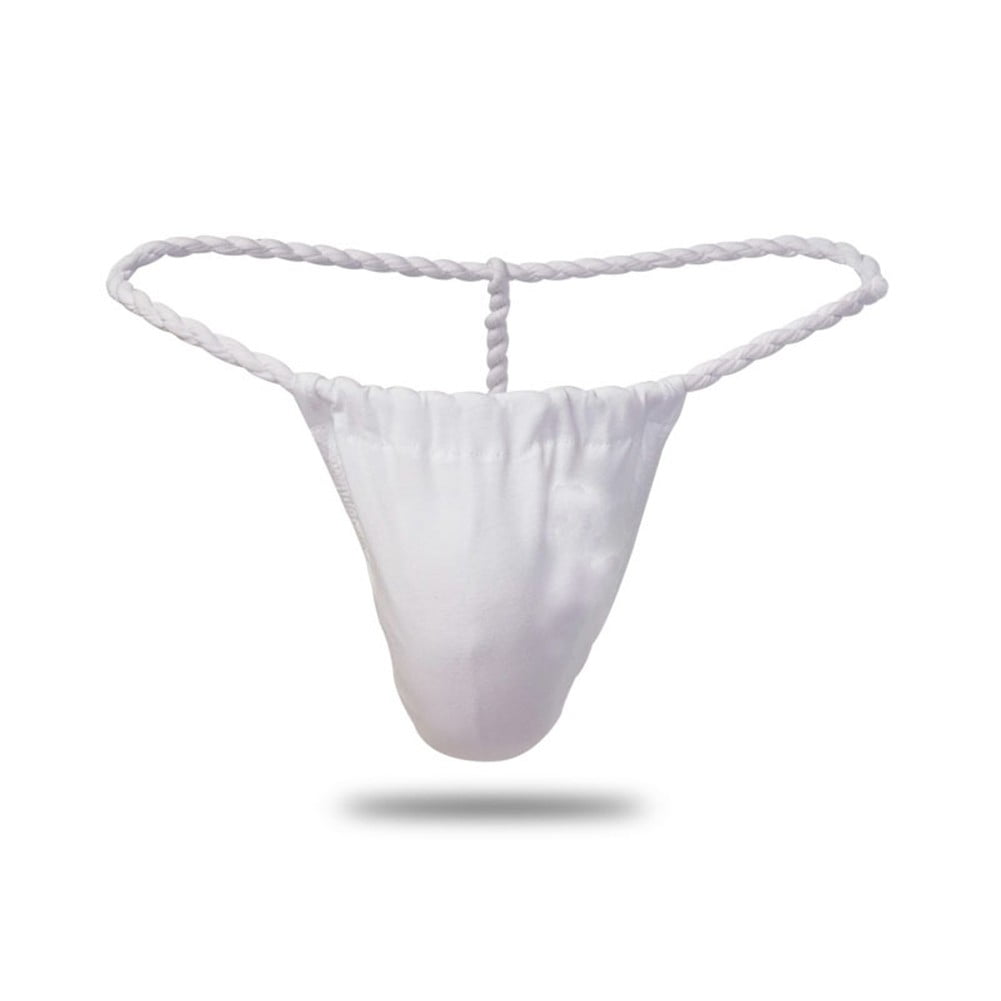 CENL Sexy Men T-Back G-string paper ropeThong Bikini Underwear Mesh ...