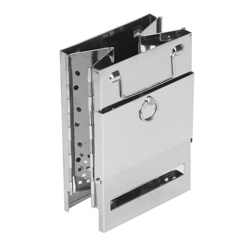 CENL Stainless steel folding grill Square portable fixed wood stove ...