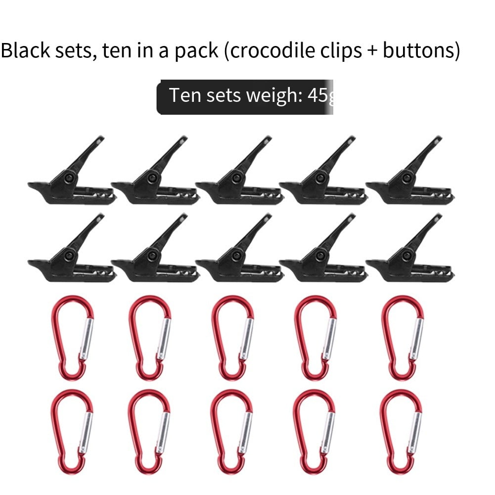 CENL Strong Grip 10 Pack Tent ForAlligator Clips with Fasteners Ideal ...