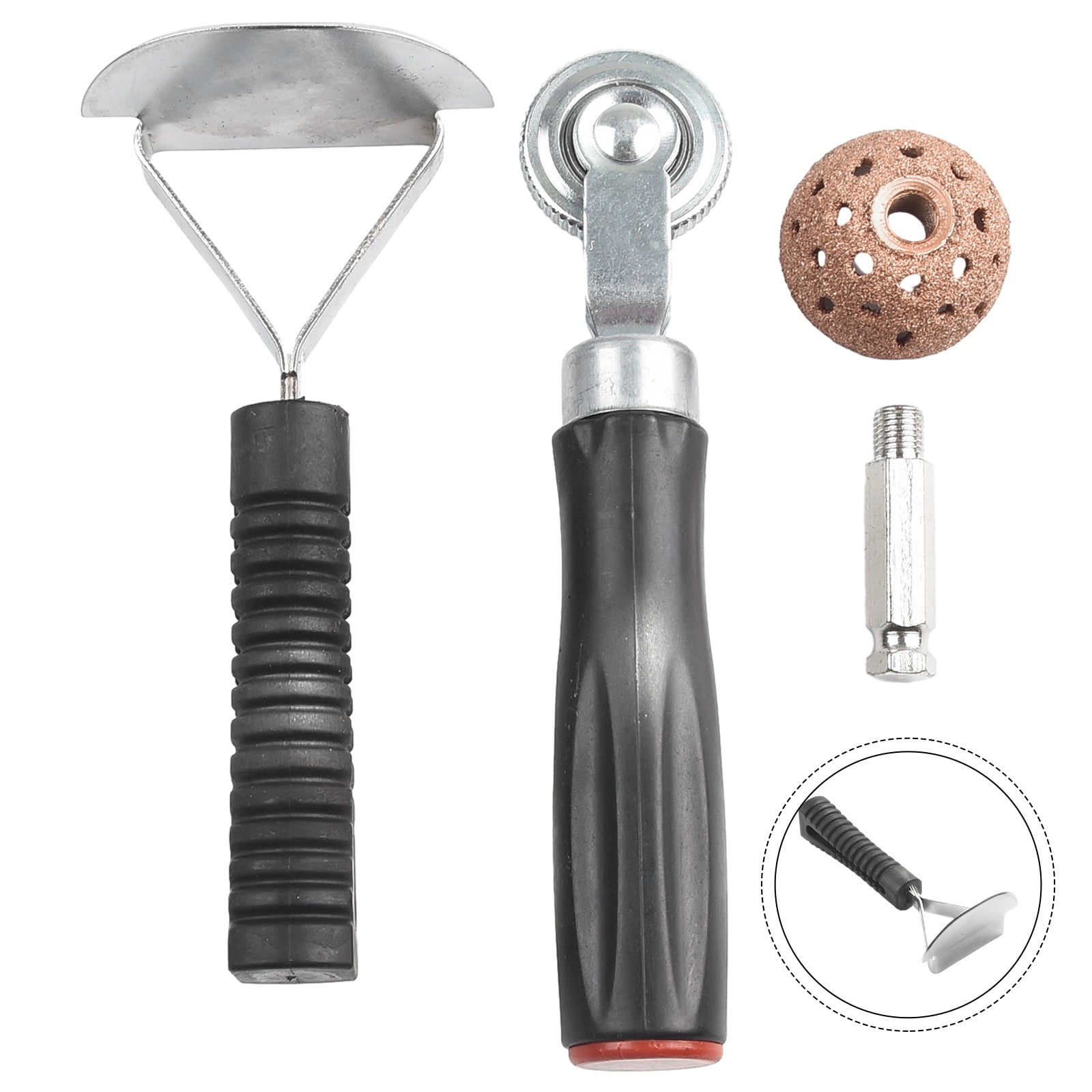 CENL Tire Repair Patch Tool with Tungsten Steel Buffing Wheel Extended ...