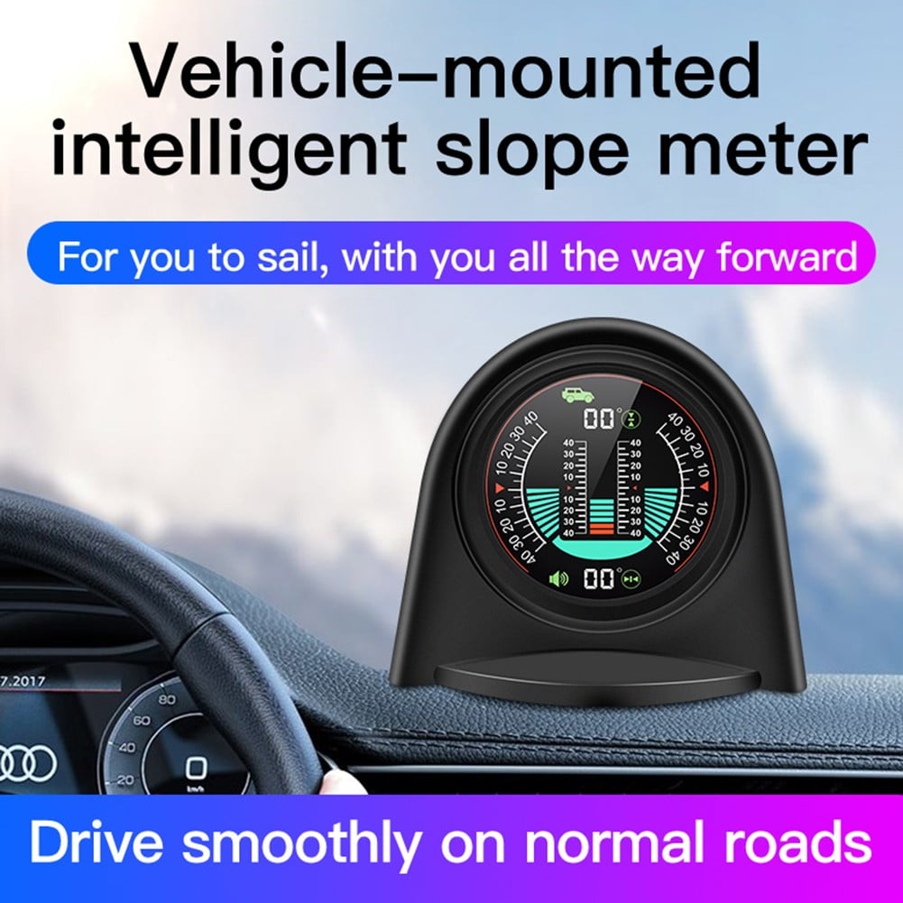 CENL Universal Car Digital Inclinometer GPS Slope Meter Level Gauge ...