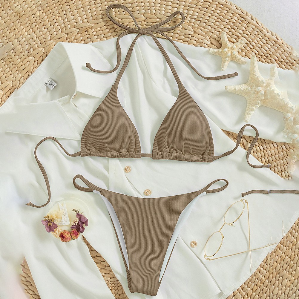 CENL Womens New Bikini Swimsuit set Sexy High waist String Beach ...