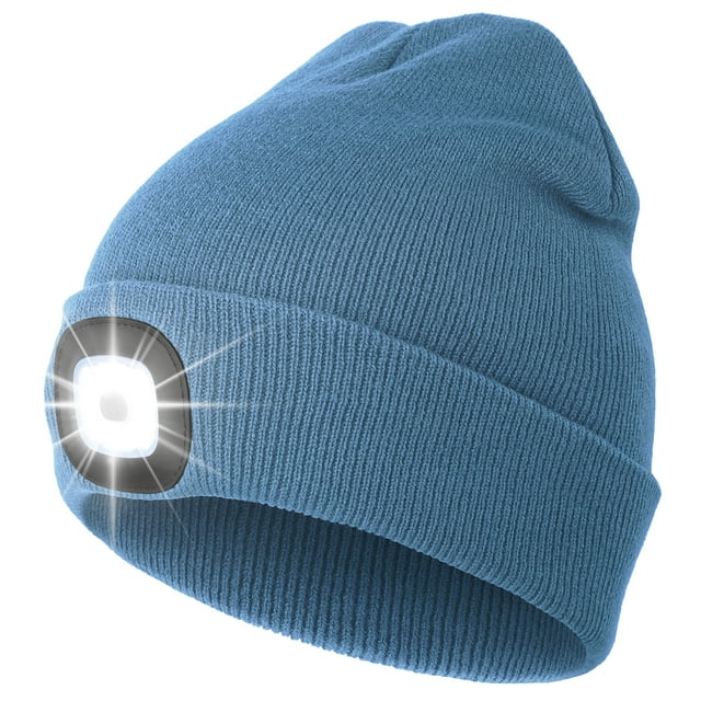 CENSGO Unisex USB Rechargeable LED Lightweight Beanie, Ideal Gifts for ...