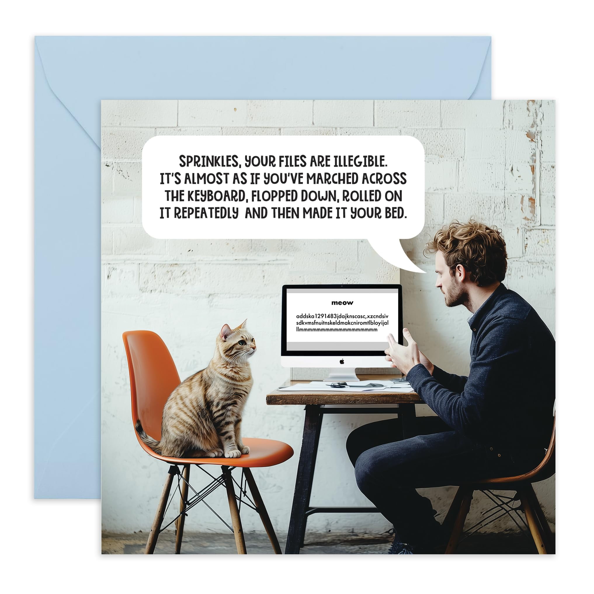 CENTRAL 23 Humorous Birthday Card for Pet Owners - 'Office Cat' - Gifts ...