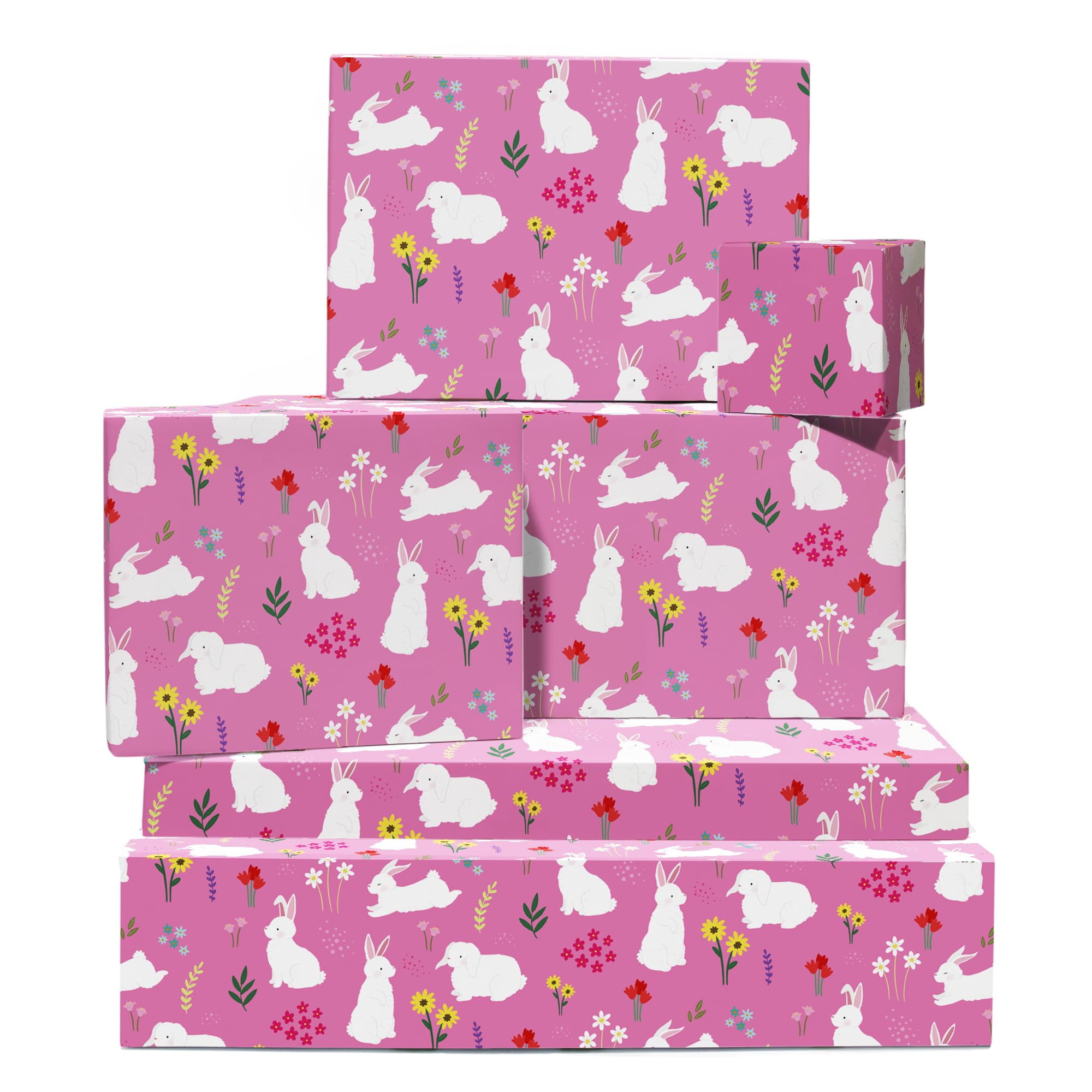 CENTRAL 23 Rabbit AJH3 Wrapping Paper - 6 Sheets Of Gift Wrap For Girls ...