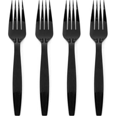 Party Essentials Silver Plastic Forks, Disposable, Rigid, Durable, 50 ...