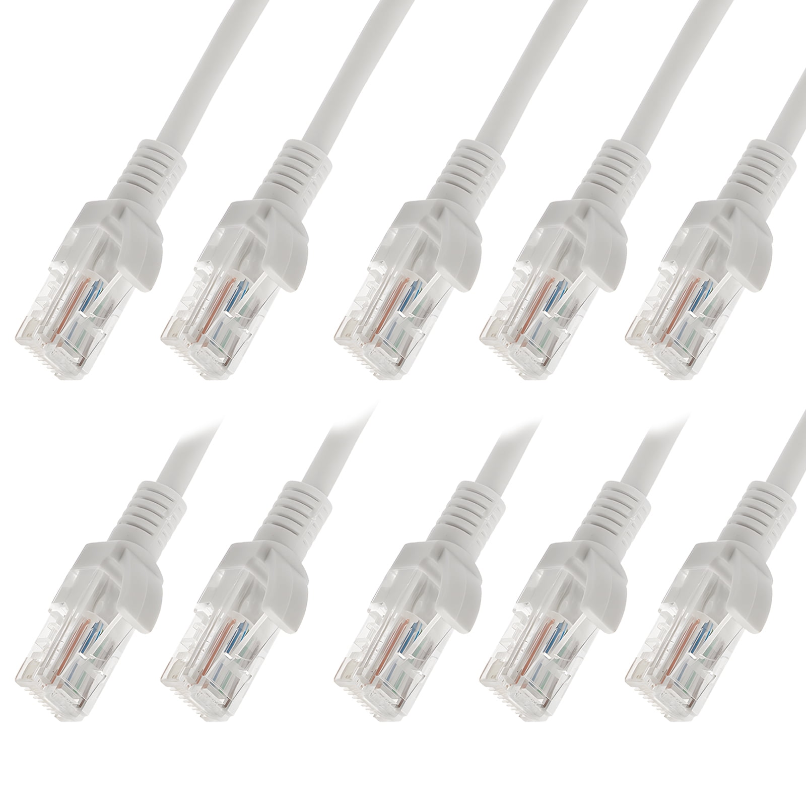 CENTROPOWER Cables Cat6 6FT 10 Pack, Ethernet Network Patch Cable ...
