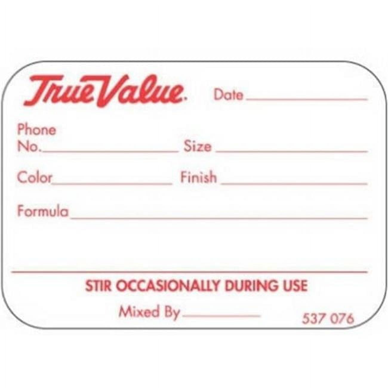 CENTURION INC PCL-TV True Value 1000 Count Paint Can Label - Walmart.com