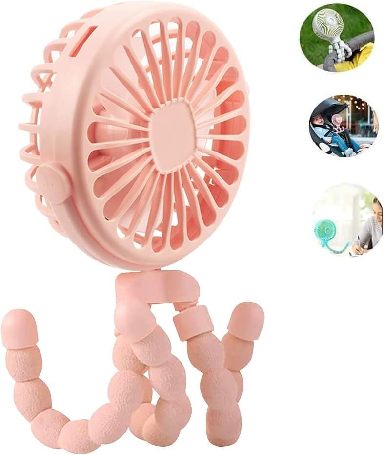 CENXI Portable Mini Handheld Stroller Fan Portable Car Seat Baby Fan ...