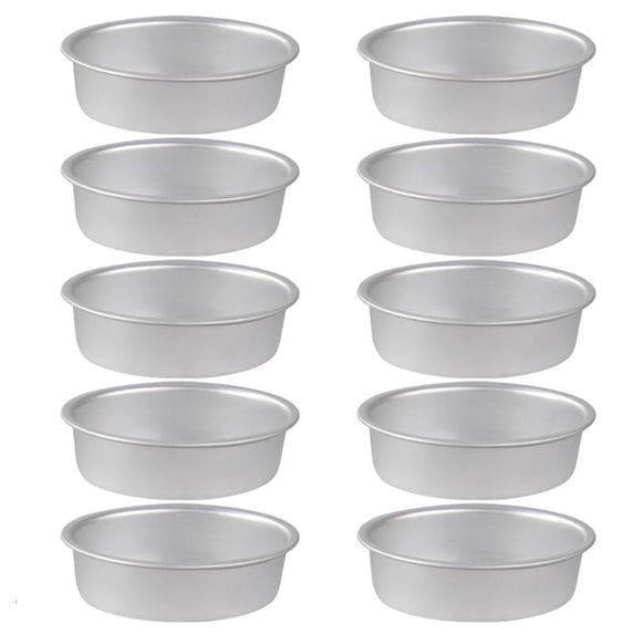 CEORPER 10Pcs Oval Shape Cheesecakes Pans NonStick Cake Pans Aluminum ...