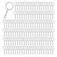 CEORPER 150 Pcs for Key Chain with Chain Screw Eye Pin DIY Crafts for ...