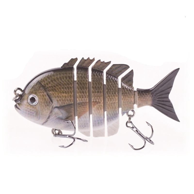 CEORPER 3D Artificial Fishing Lures Segment Swimbait Multiple Sections ...