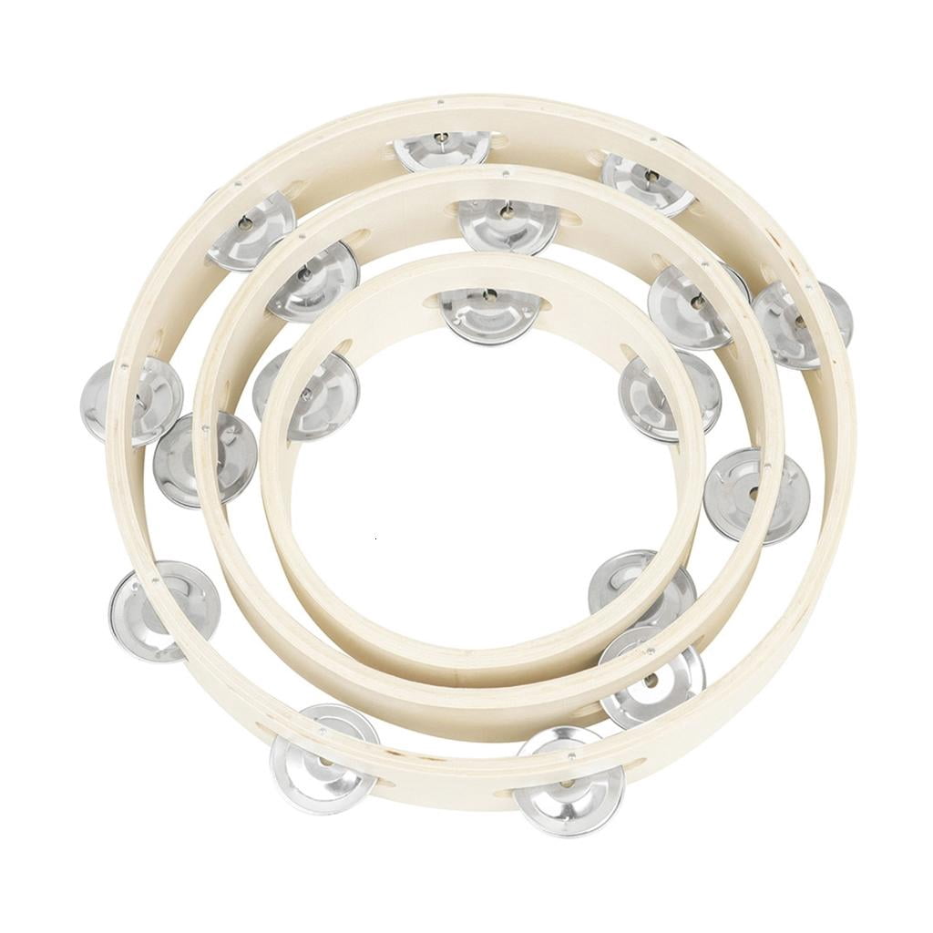 CEORPER 3Pcs Tambourines for Kid Hand Held Tambourine Rings Metal Bells ...