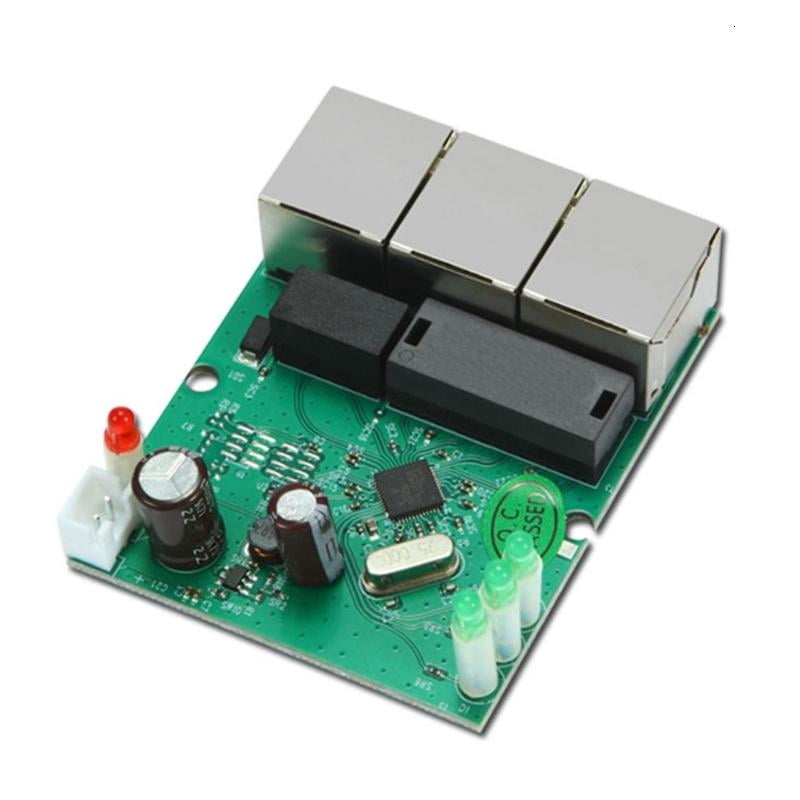 CEORPER 3Port 100Mbps Fast Ethernet Switches Module Plugs and Play Easy ...