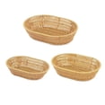 CEORPER 3pcs Decorative Oval Shaped Fruit Tray Imitation Rattan Woven ...