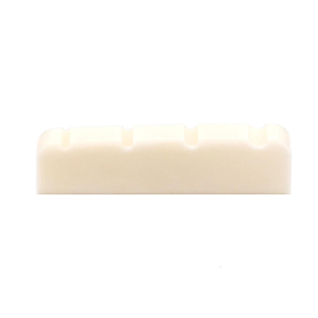 CEORPER 4 String Bass Nut Saddle Cattle Bone PreSlotted Top Nut ...