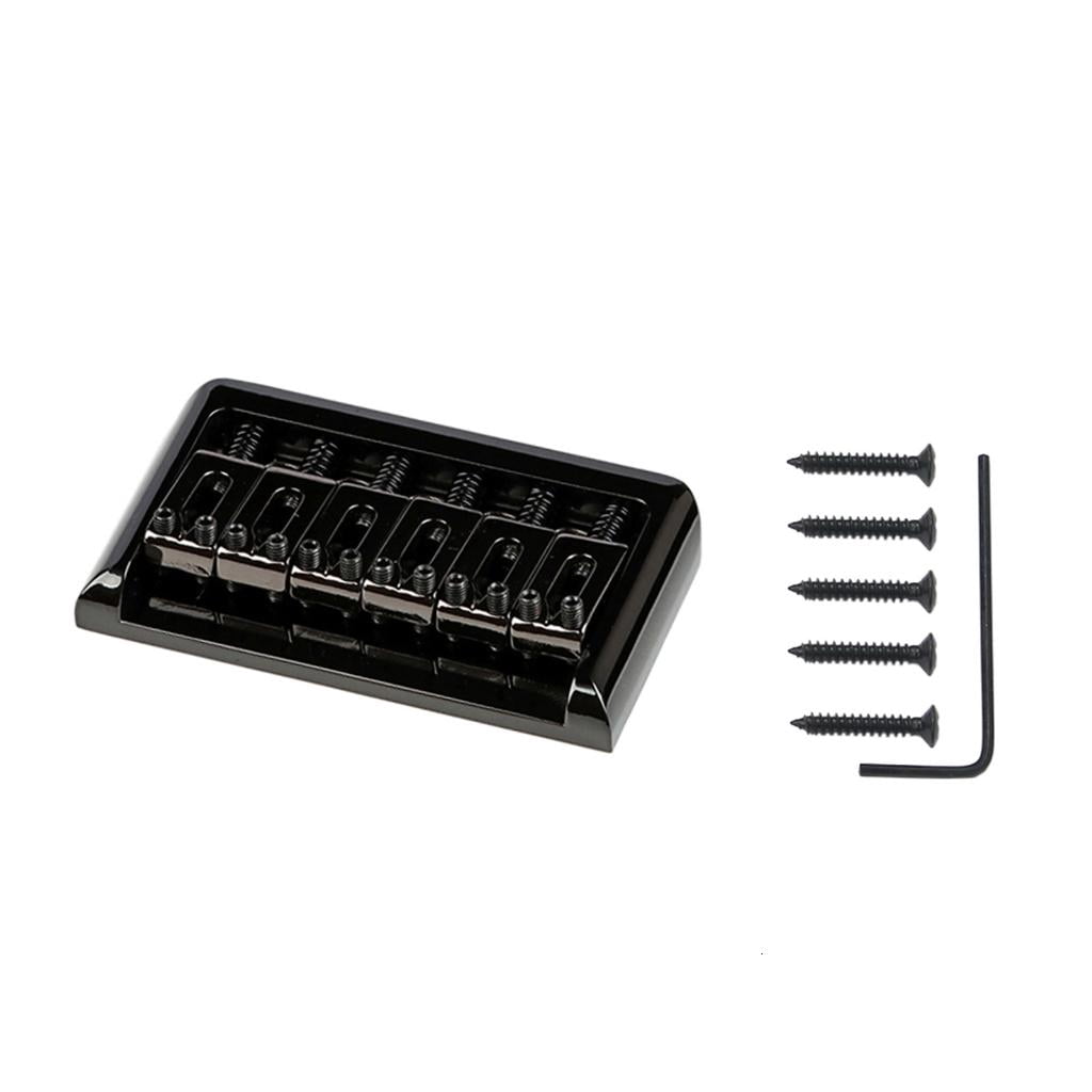 CEORPER 6 String Fixed Saddle Guitar Bridge Top Load Tailpiece with ...
