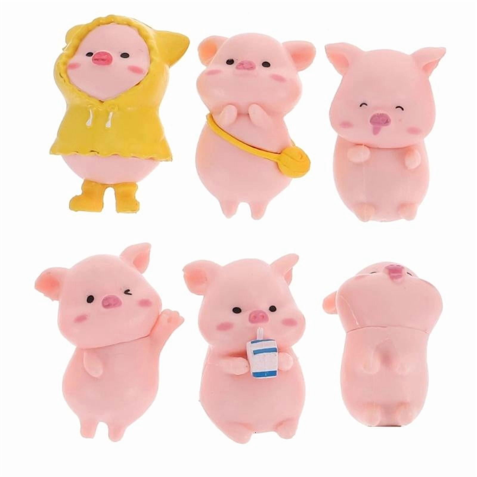 CEORPER 6pcs Cartoon Pig Fridge Magnet Stickers Cute Funny Refrigerator ...