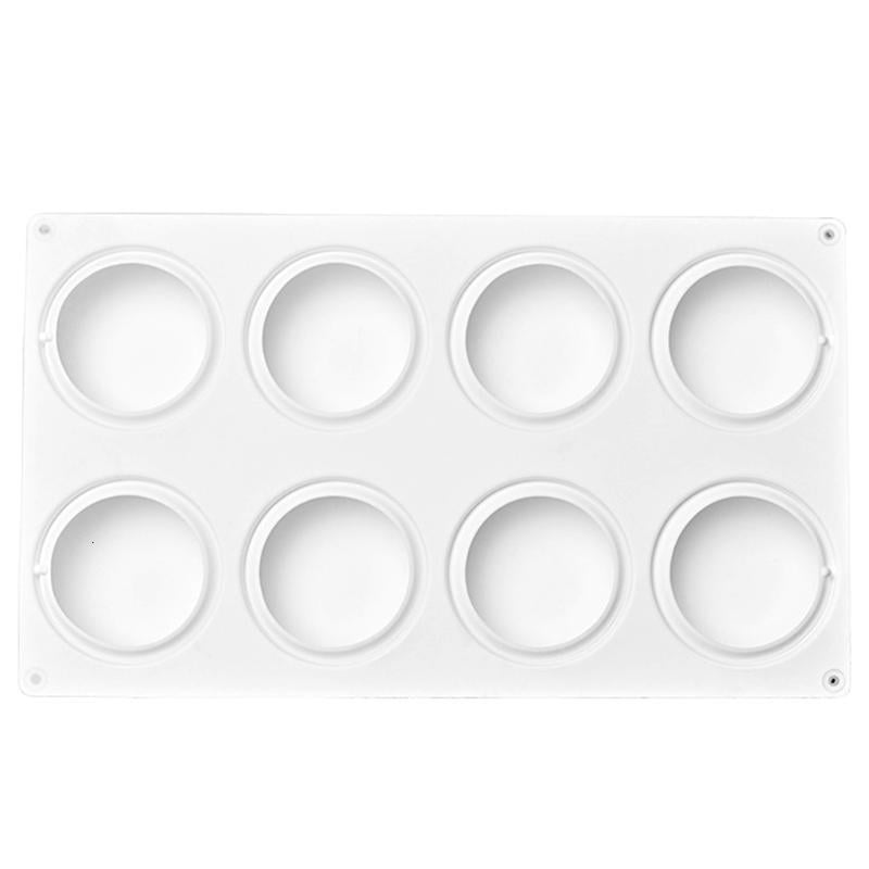 CEORPER 8 Cavity French Bread Oblate Silicone Material Mold Candle ...