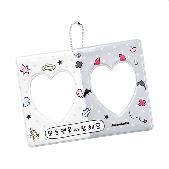CEORPER Acrylic Photocard Holder,Cute Credit Card Sleeve Pendant ...