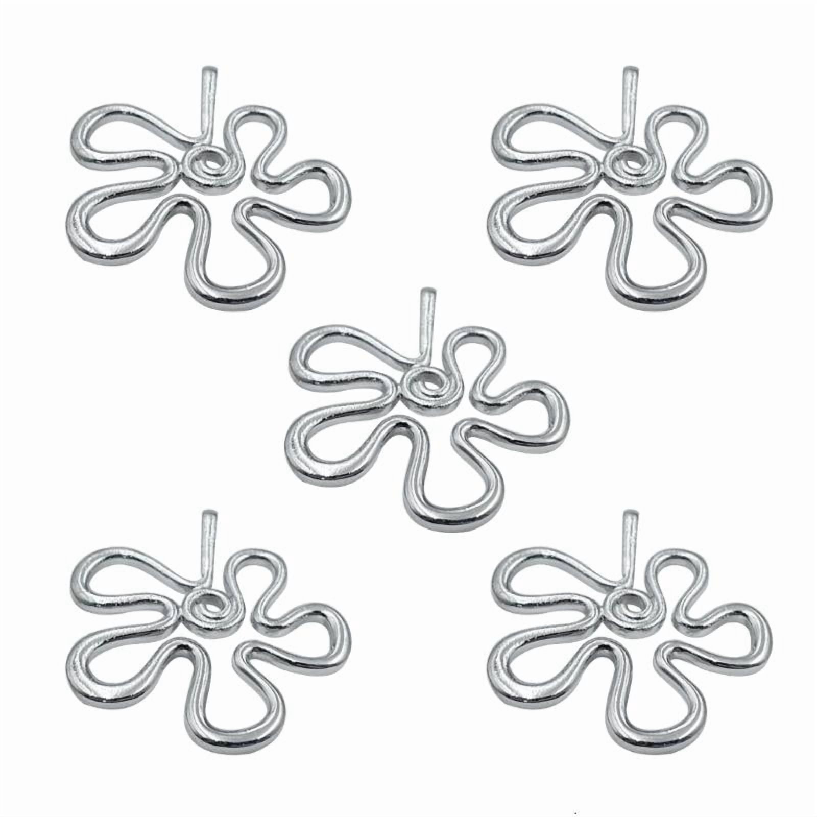 CEORPER Alloy DIY Necklace Supplies Flower Pendants Flower Jewelry ...