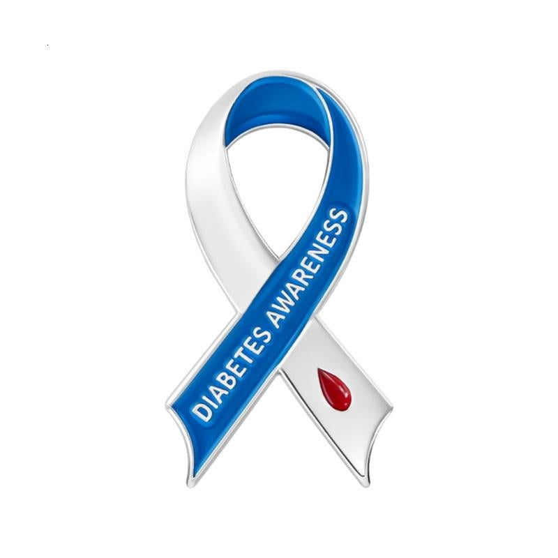 CEORPER Alloy Ribbon Pin Brooch Badge Jewelry For Health Campaigns And ...
